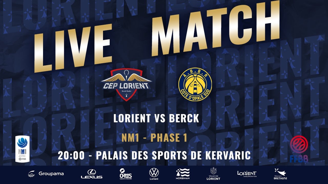 CEP LORIENT BREIZH BASKET vs BERCK - YouTube