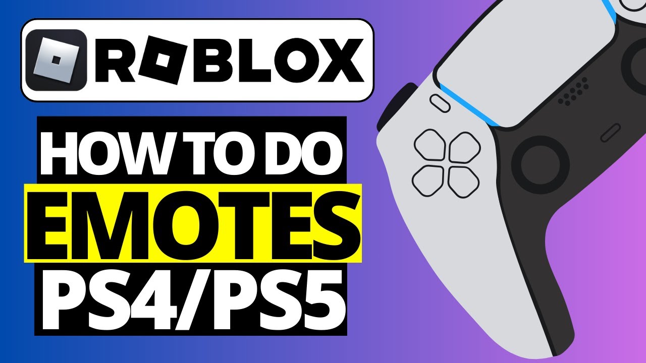 How To Do Emotes on Playstation Roblox PS4/PS5 - YouTube