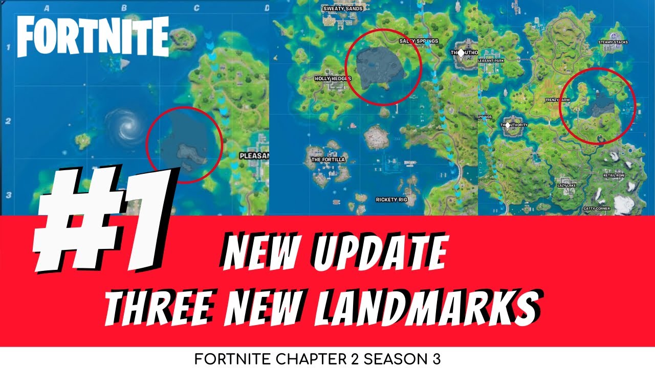 *NEW UPDATE* 3 NEW Locations (LANDMARKS) Added In Fortnite Battle ...