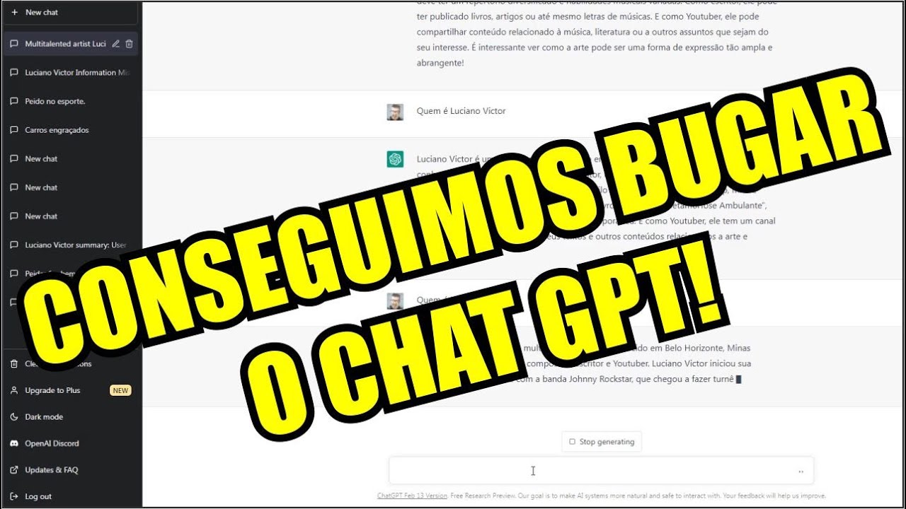 COMO EXPLORAR E BUGAR O CHATGPT! - YouTube