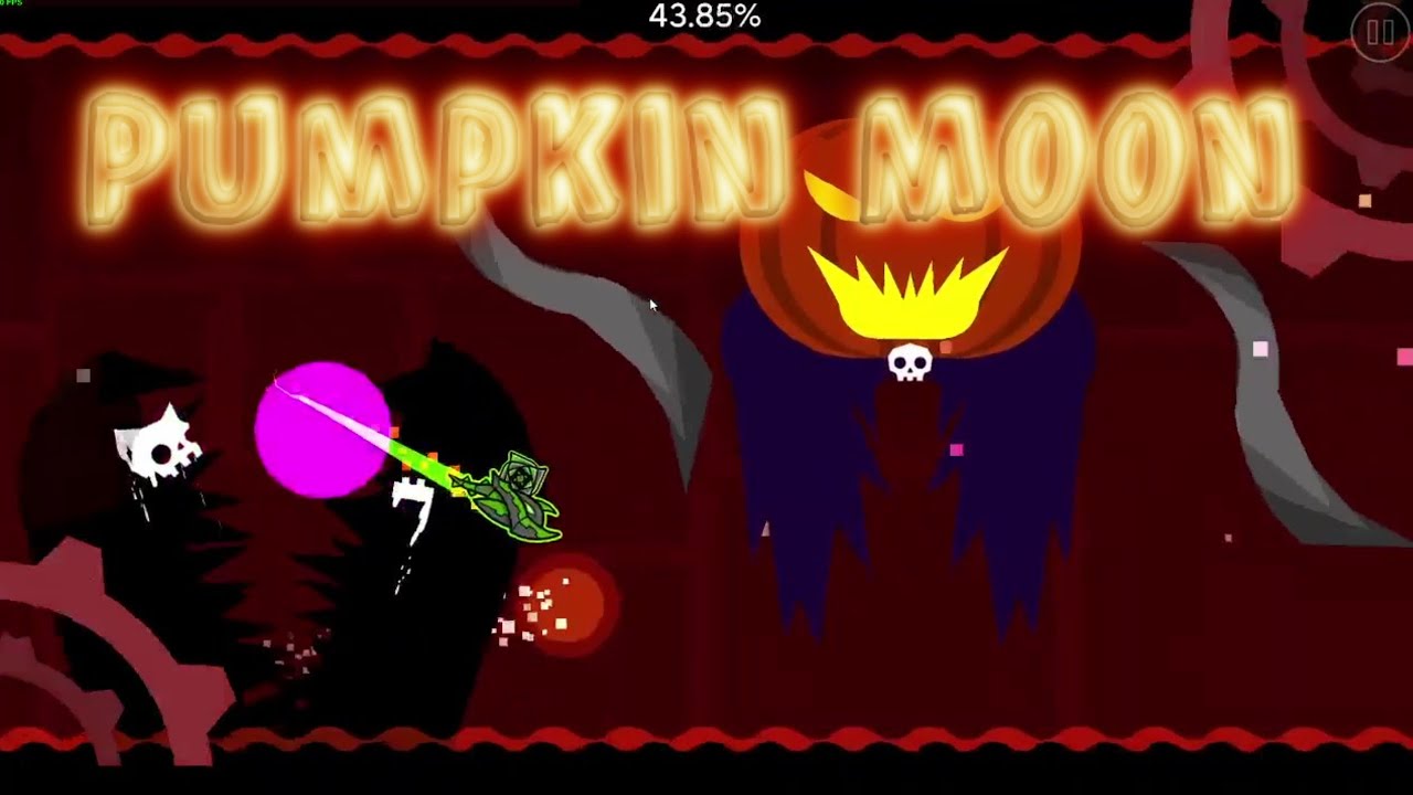 Geometry Dash [60hz] - Pumpkin Moon by Spectex 100% Medium Demon - YouTube