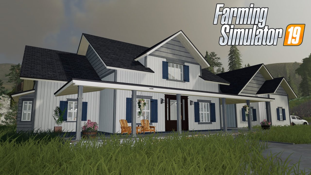 FS19 - Building the BIG American Farm HOUSE - Farming Simulator 2019 ...
