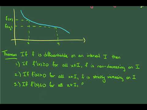 Increasing and Decreasing Functions - YouTube