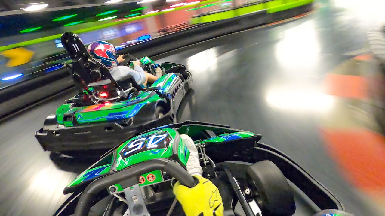 3 Story Kart Track!! Andretti Indoor Karting Houston - YouTube