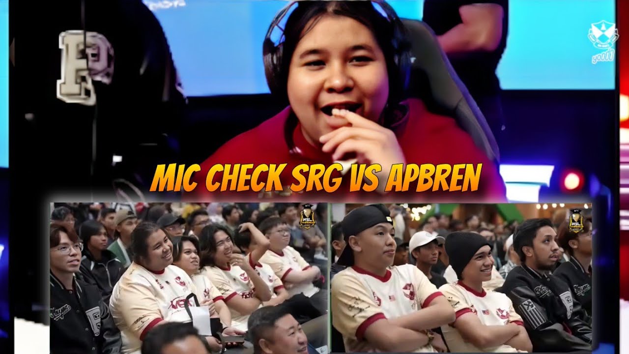 REAKSI PEMAIN SRG TENGOK MIC CHECK MSC 2024 GRANDFINAL..KRAMM CELEBRATE ...
