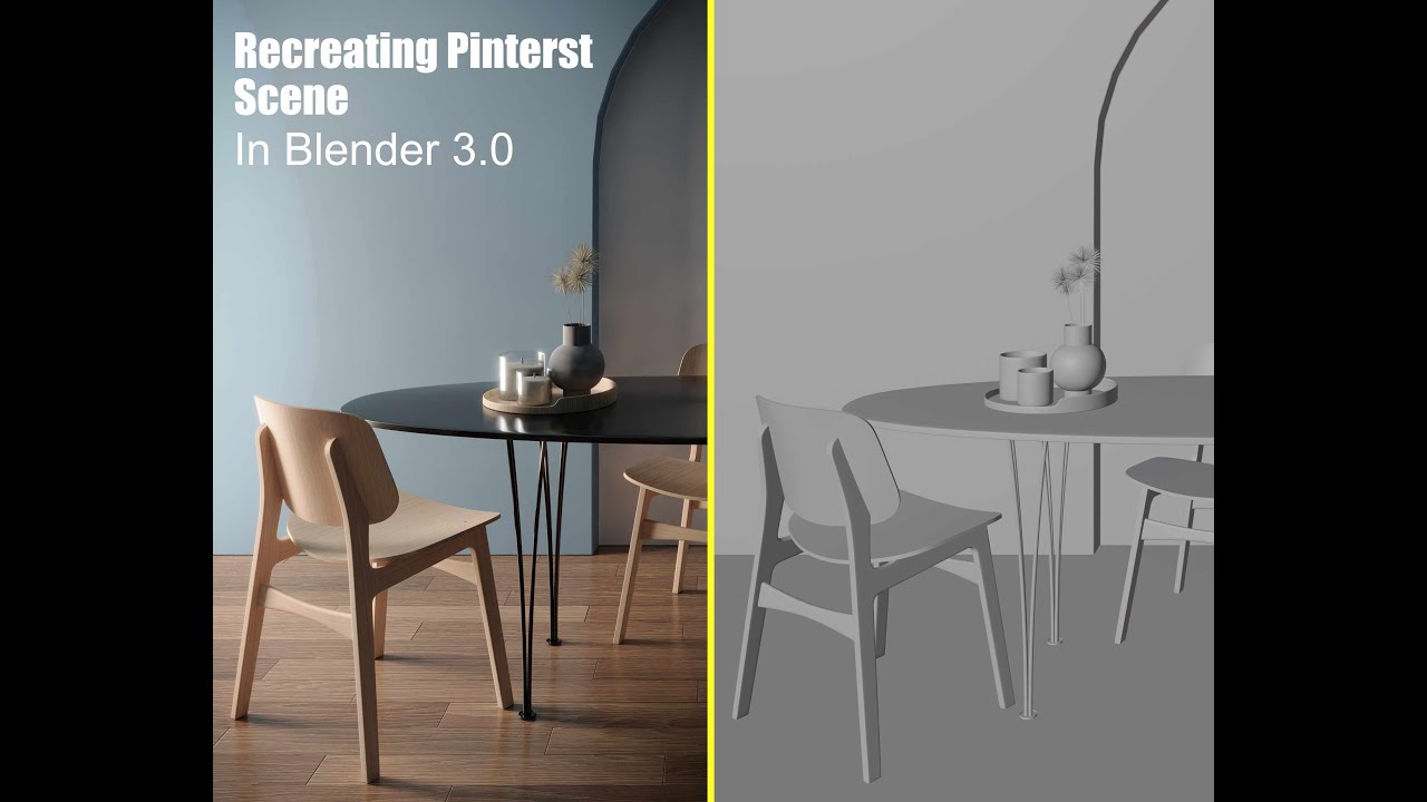 Recreating Pinterest Scene in Blender 3.0 - YouTube