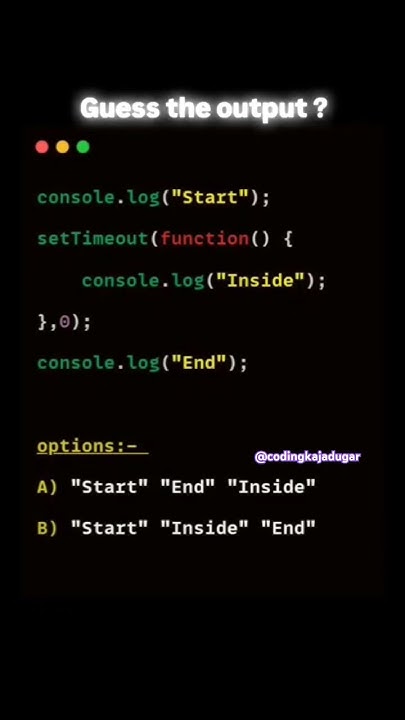 Javascript Interview Questions How To Answer Them Shorts Javascriptinterview Javascript