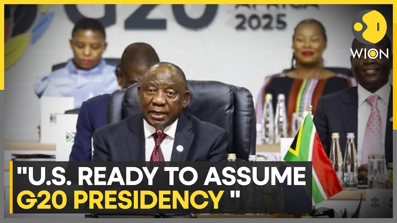 White House: US Looking Forward to Restoring G20 Legitimacy | WION ...