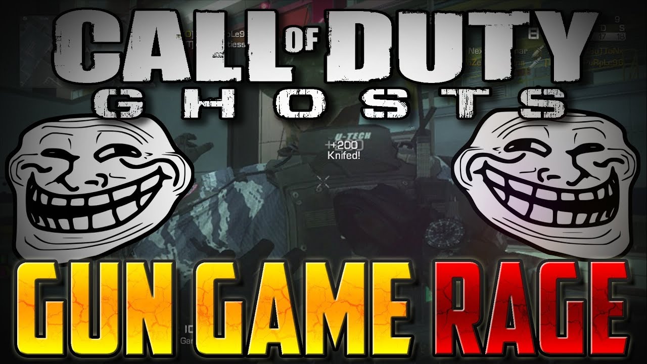 CALL OF DUTY GHOSTS: GUN GAME RAGE REACTIONS! - YouTube