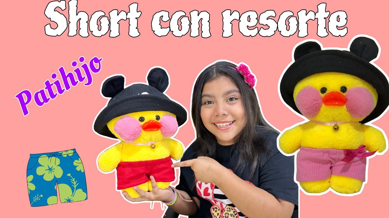 Ropa para patito Short con resorte #lalafanfan accesorios - YouTube