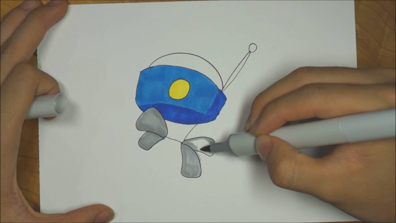 How to draw Widow mine (Carbot style) - YouTube