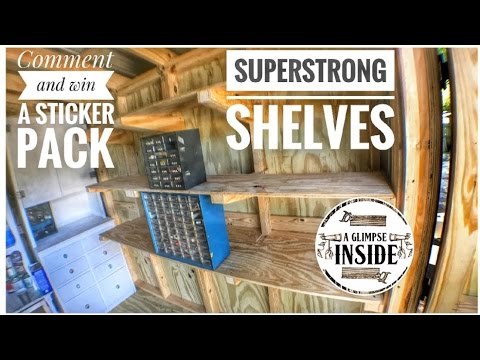 How to Build Storage Shelves - Plus, Sticker Giveaway to Say Thank You ...