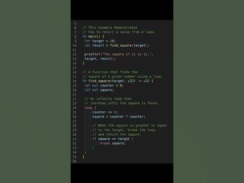 Breaking Out and Returning Values in Rust Loops - YouTube