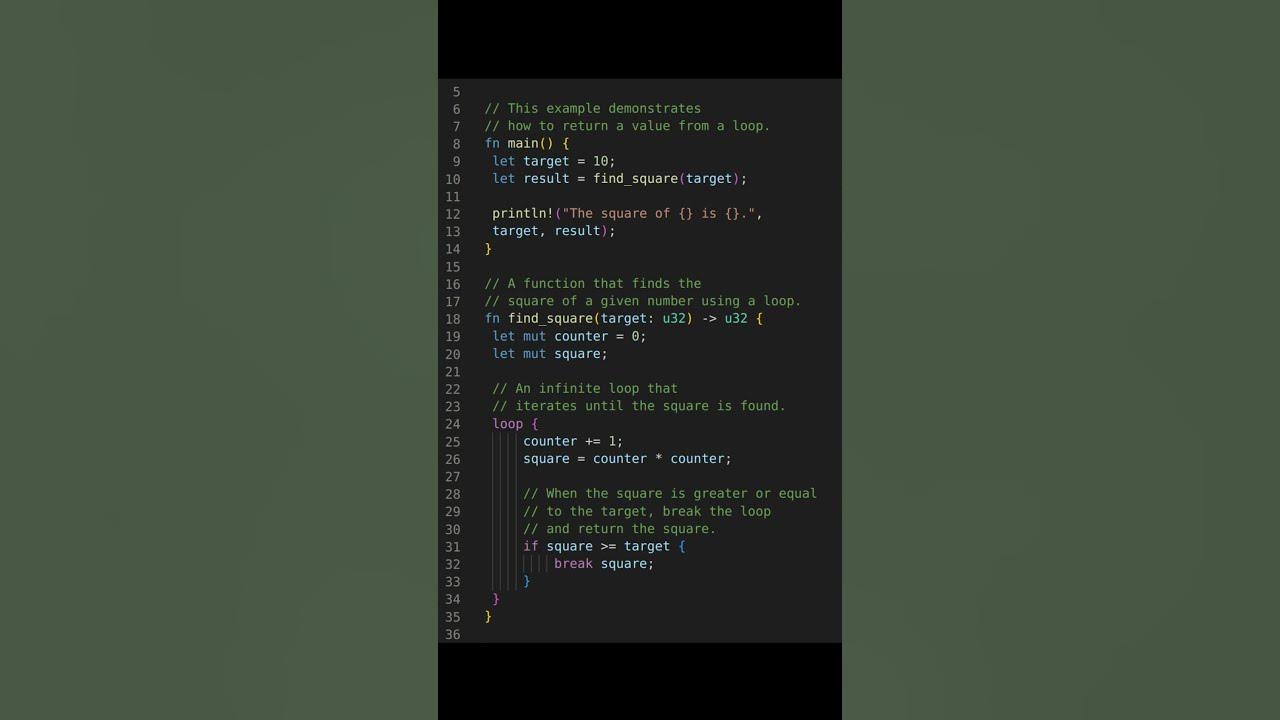Breaking Out and Returning Values in Rust Loops - YouTube