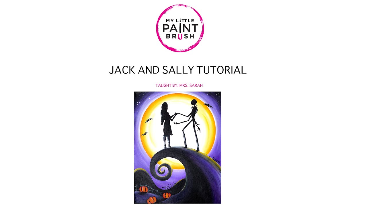 HOW TO PAINT! Easy Nightmare Before Christmas Painting! Jack and Sally ...