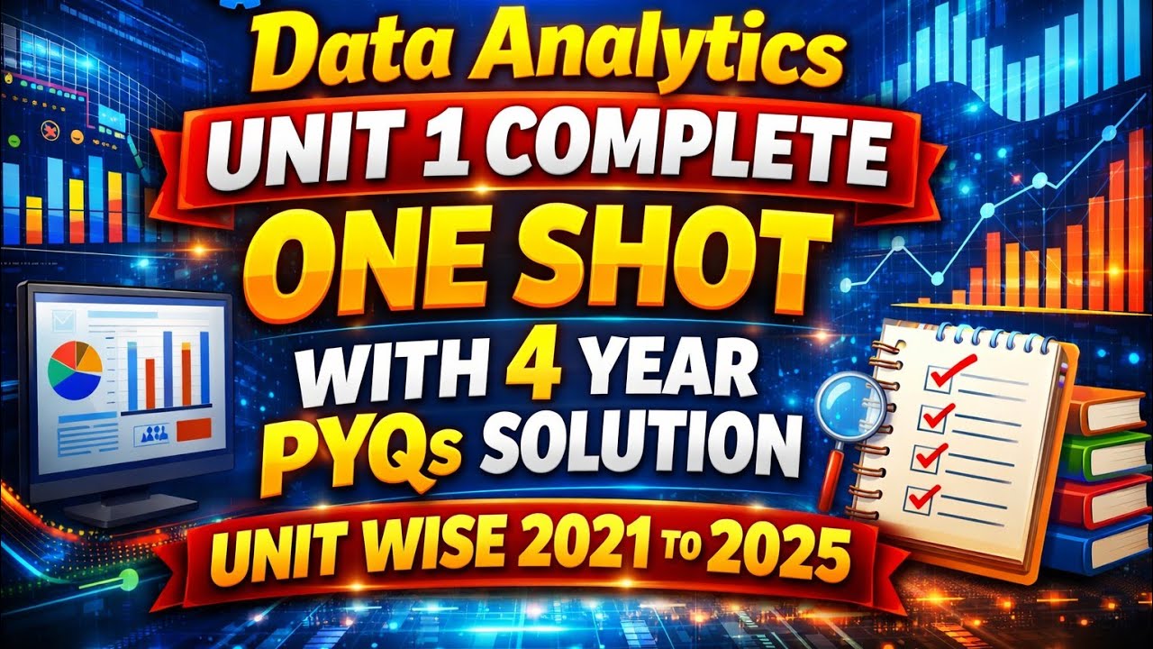 data analytics unit 1|da unit 1 One Shot |Explained in Simple Words ...