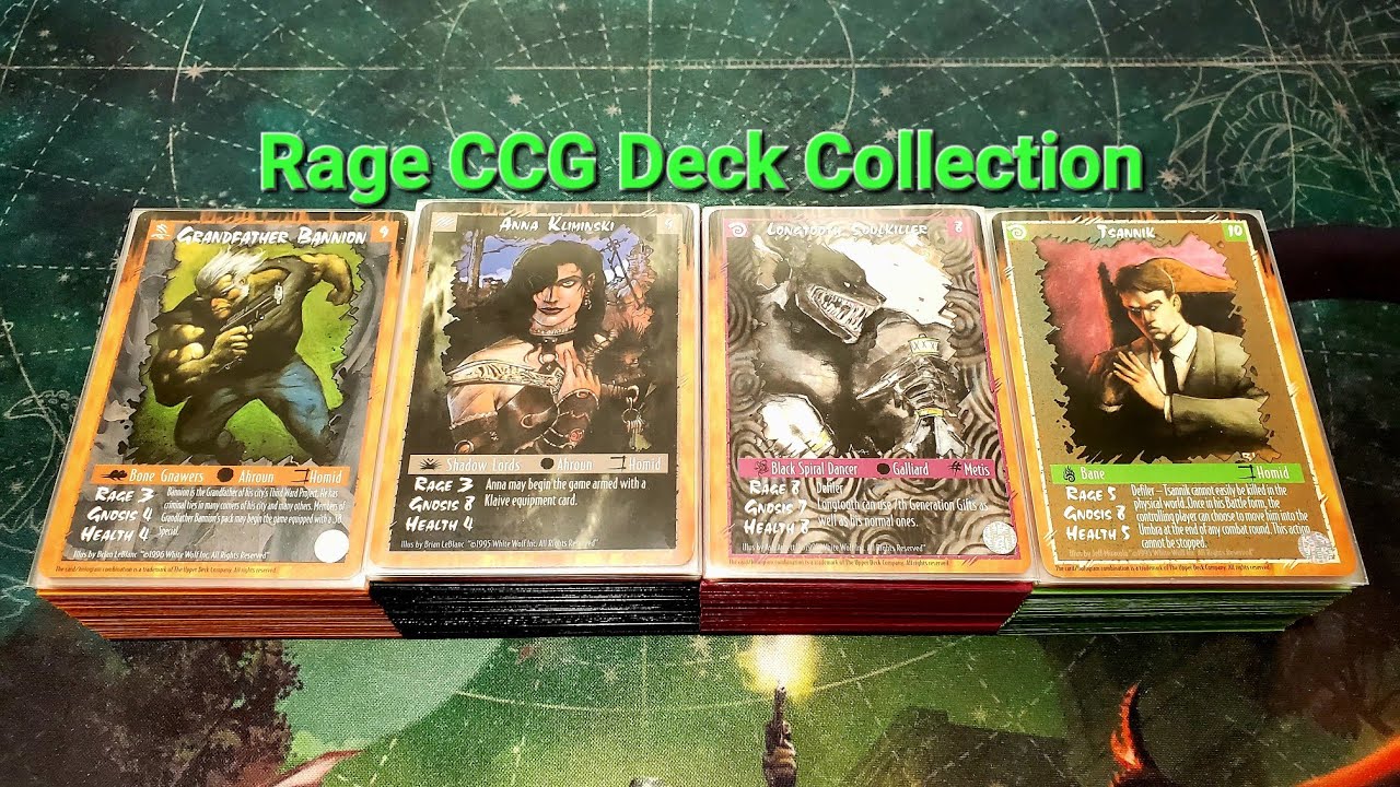 Rage CCG Deck Collection - YouTube