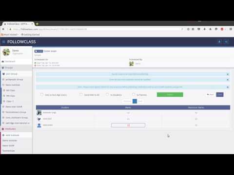 Uploading Results in followclass school and college app