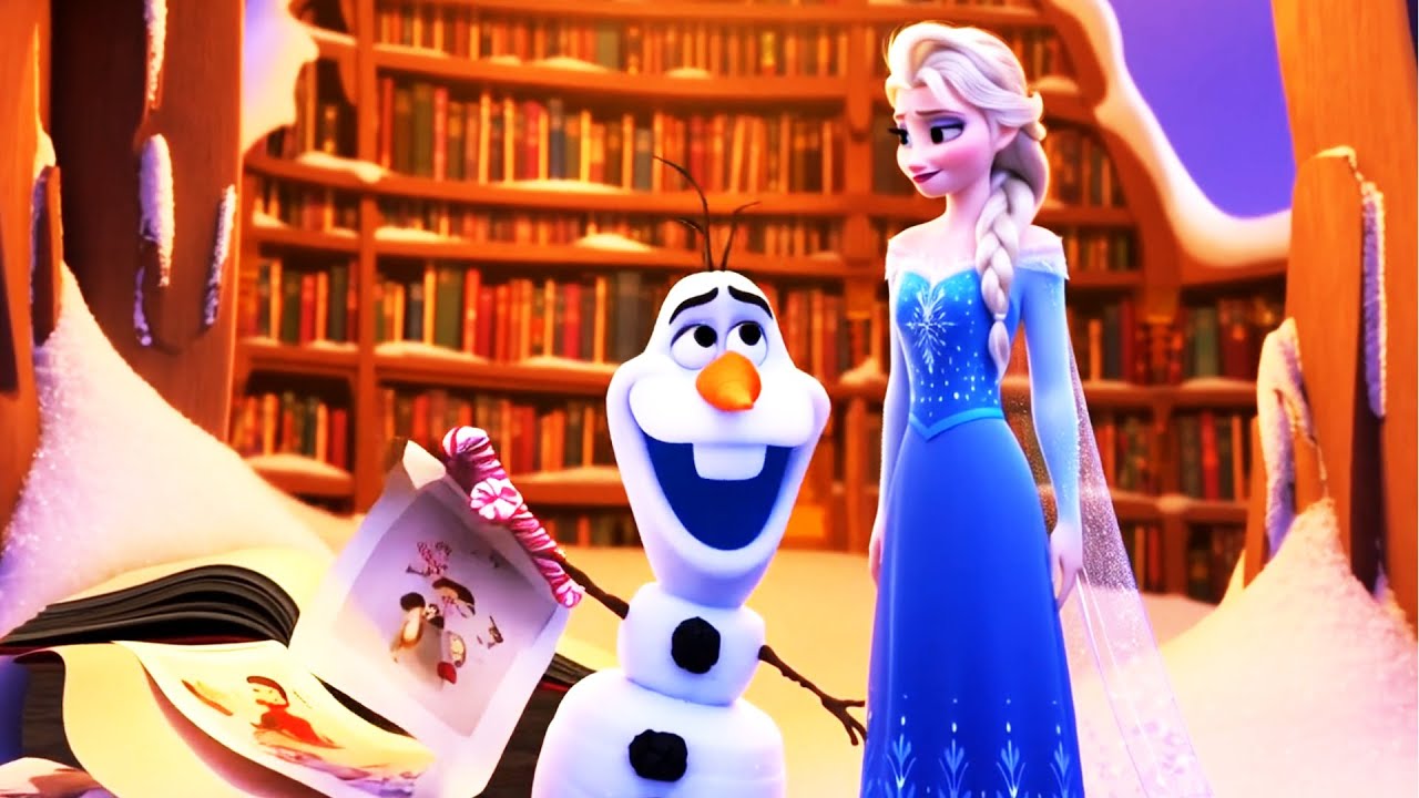 Elsa & Olaf’s Magical Winter Adventure ️ Enchanted Frozen Library ...