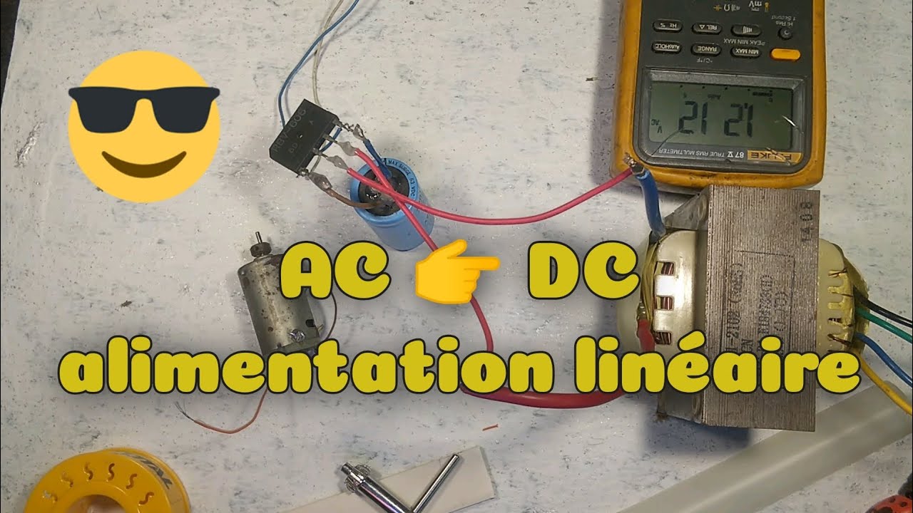 circuit électronique , alimentation linéaire - YouTube