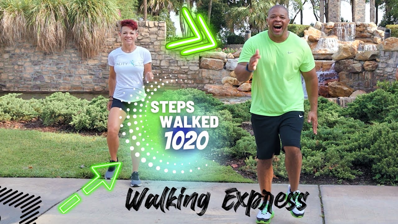 1,000+ steps WALKING EXPRESS- Walk at Home - Walking Workout - YouTube