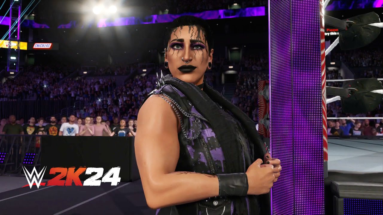 WWE 2K24 - Rhea Ripley Wrestlemania 39 ATTIRE ENTRANCE (PS5) - YouTube