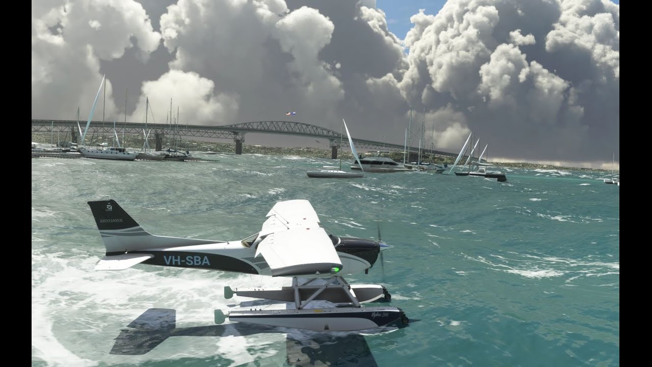 MSFS2020 “FSRealistic Core” effects released yesterday. Auckland city ...