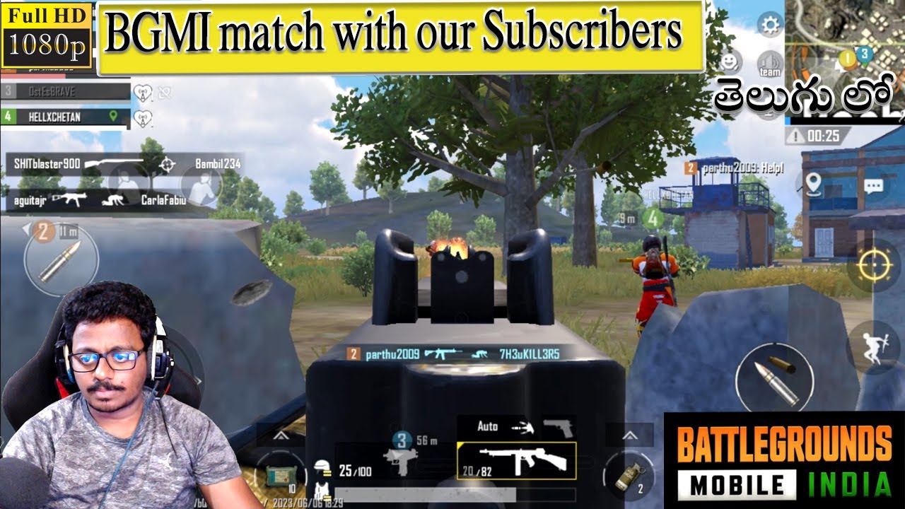 BGMI Match with our Subscribers mobile Game in Telugu - YouTube