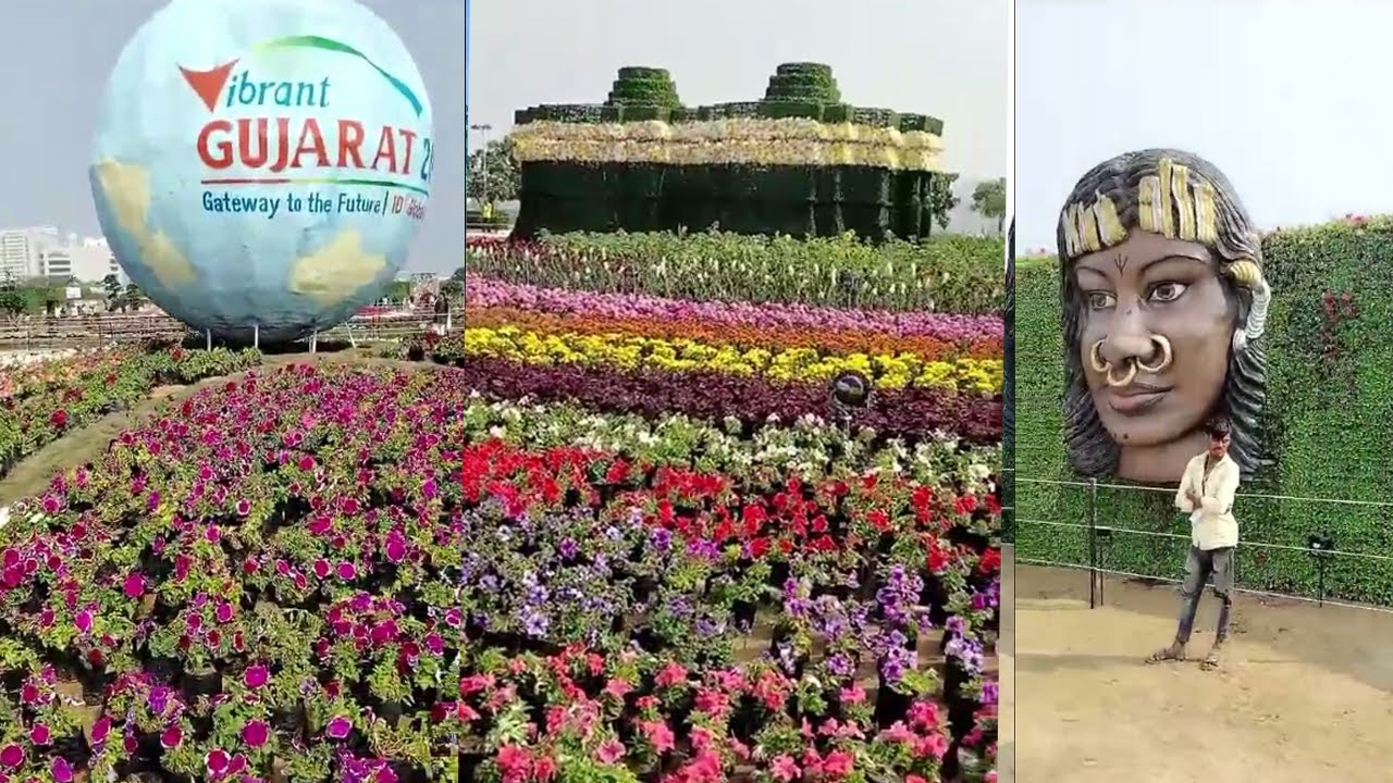 Biggest flower show in Ahmedabad | Sabarmati Riverfront | - YouTube