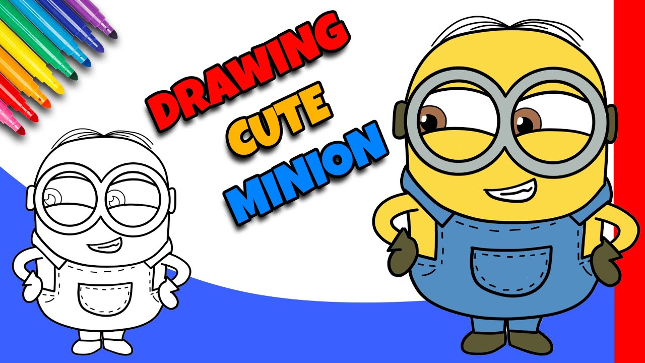 How To Draw Cute Minion - YouTube