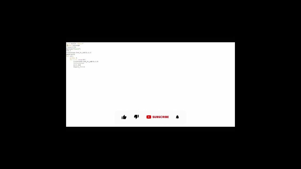 Python Graphics Project For Beginners Python Coding Programming Turtle🐢 Viral Shorts 💯