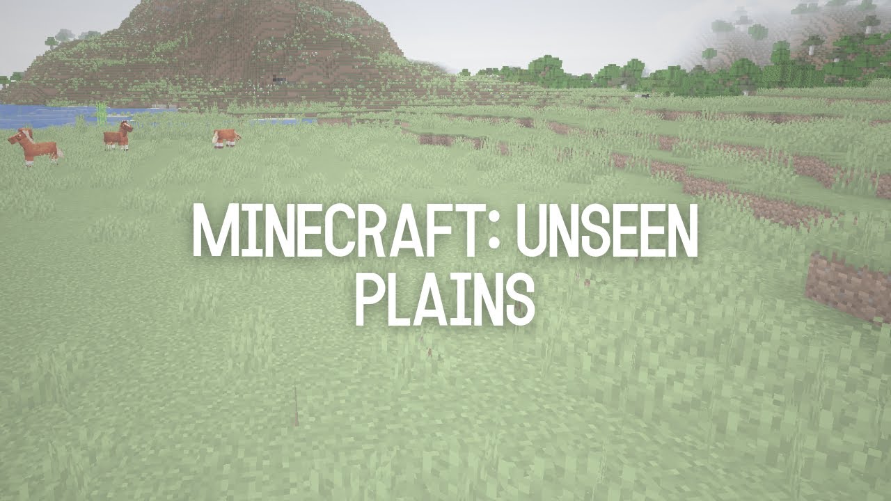 Minecraft: Unseen | Tranquil Plains Biome (Horses Graze, Rain & Sun ...