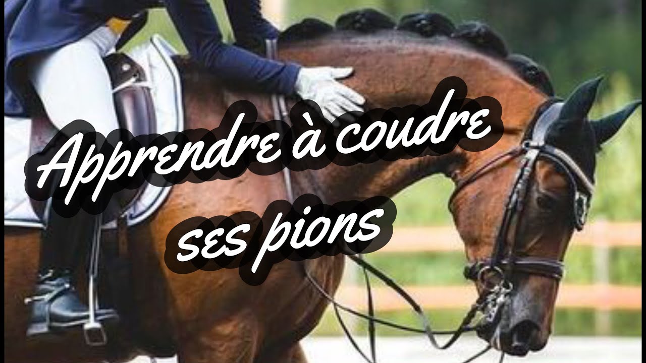 Comment faire des pions cousus à son cheval - YouTube