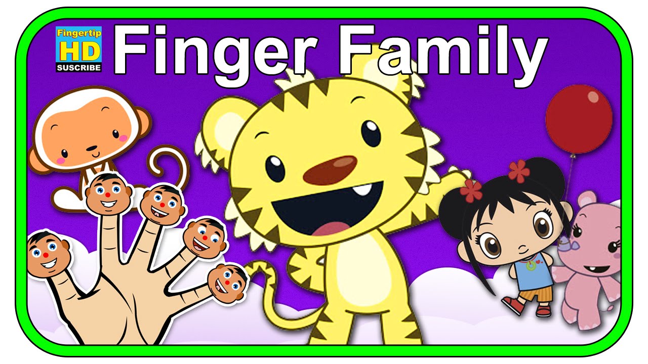 Finger Family Songs Ni Hao Kai Lan Cartoon Rhymes | Nursery Rhymes for ...