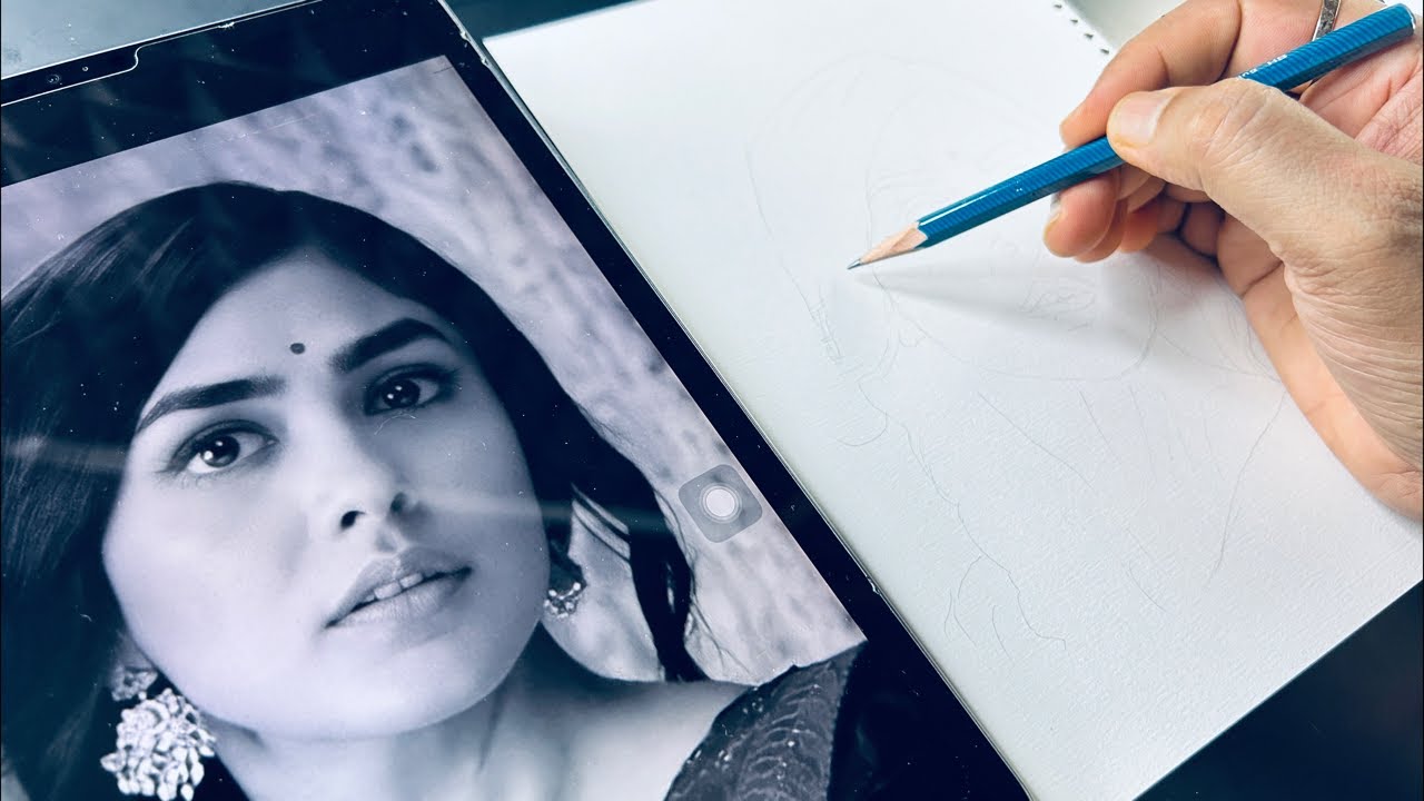 Portrait Drawing for Beginners | Unique technique of Portrait shading # ...