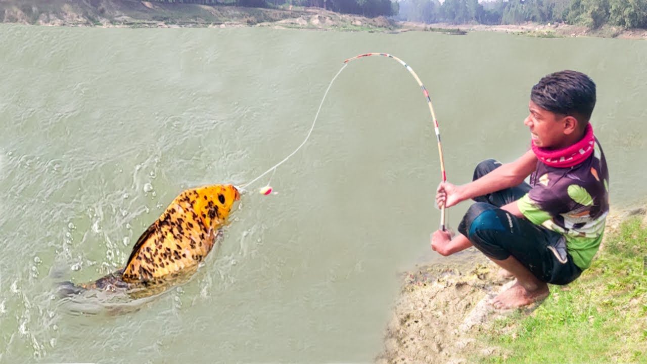 New Amazing Hook Fishing | Catch Fish by Fish Hook From River With ...