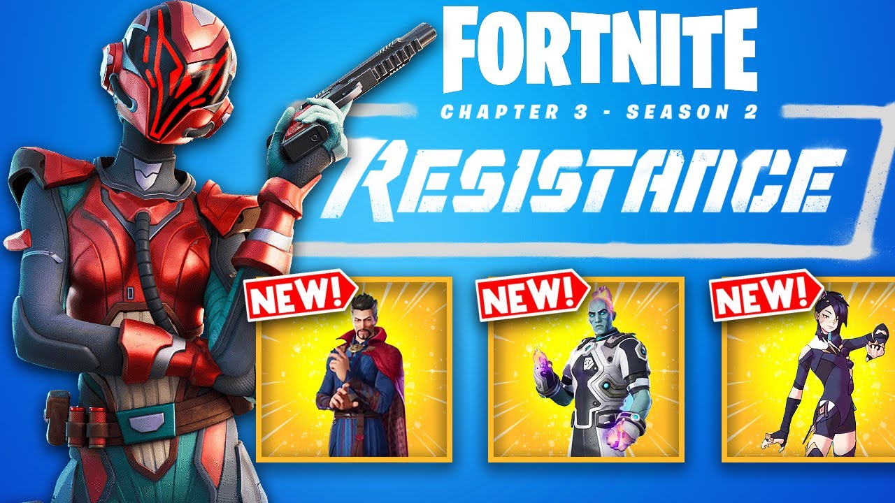 *NEW* FORTNITE CHAPTER 3 SEASON 2 BATTLEPASS: RESISTANCE! (ALL UNLOCKS ...