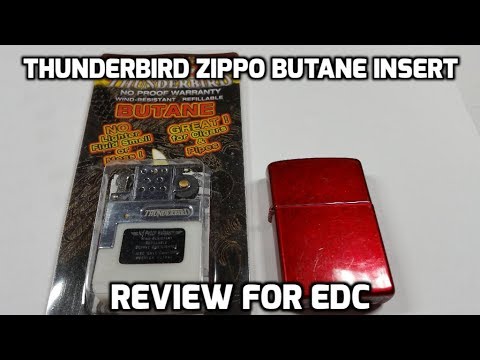 Zippo Lighter Butane Thunderbird Insert Review for EDC (Every Day Carry ...