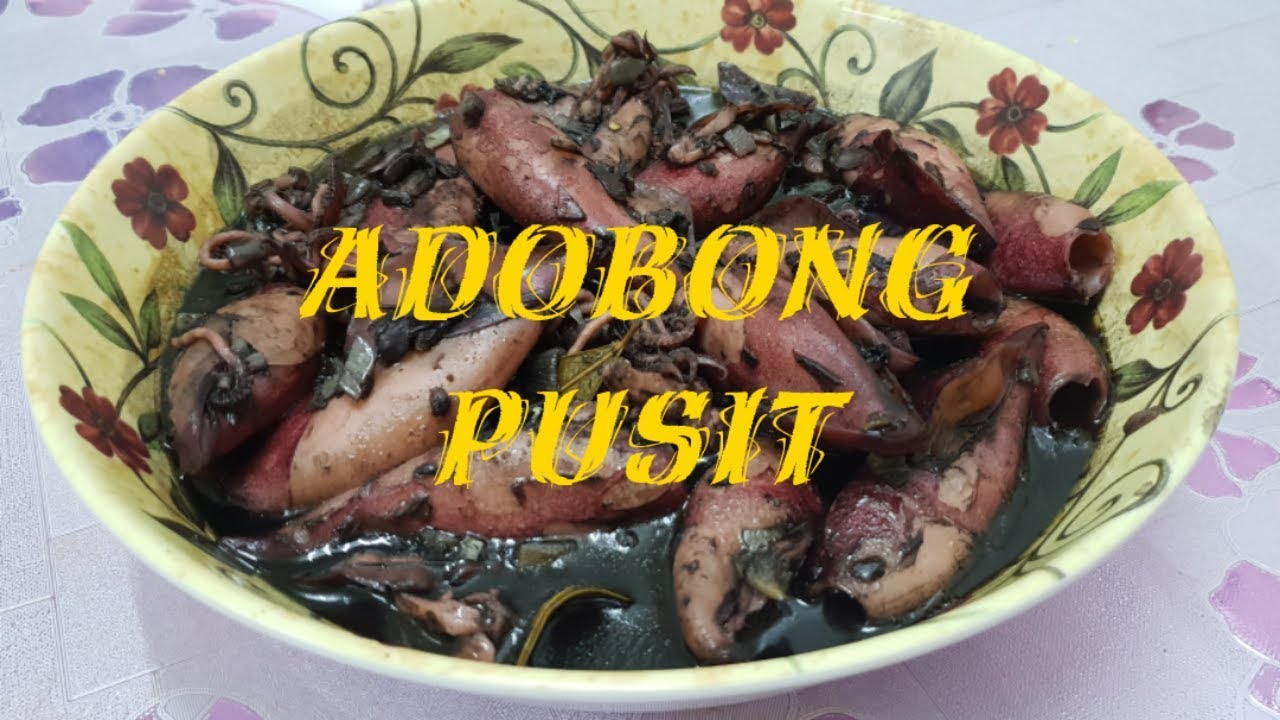 ADOBONG PUSIT SA TINTA ( OLD STYLE ) - YouTube