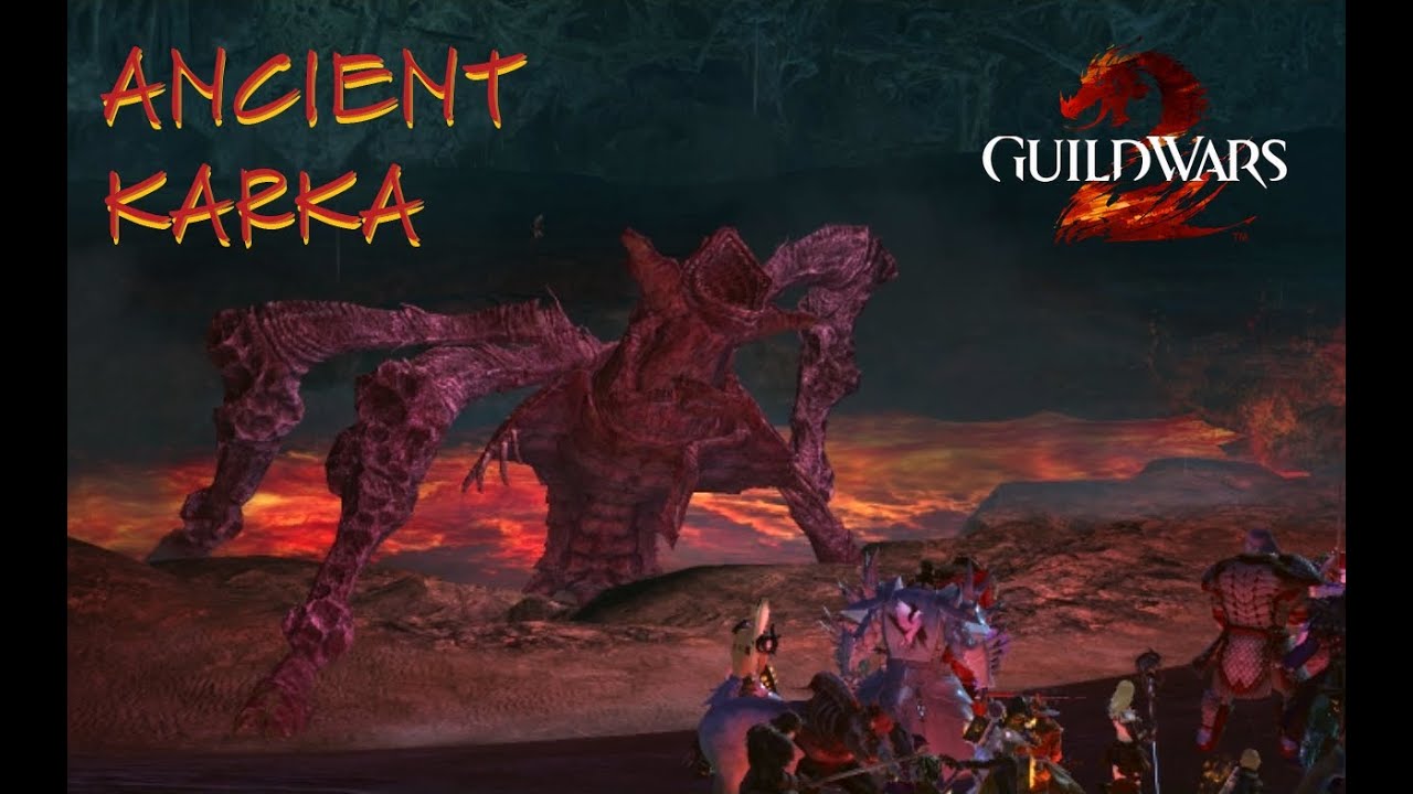 Guild Wars 2: Lost Shores - Ancient Karka (Final event boss) - YouTube