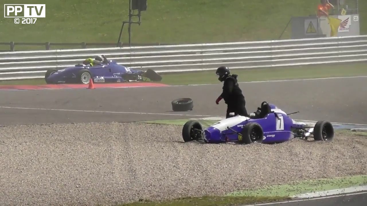 British Formula Ford Crash Donington Park BRSCC 9/7/17 - YouTube