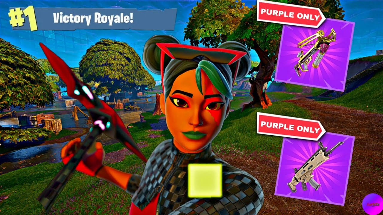 PURPLE WEAPON ONLY challenge GONE RIGHT! Fortnite OG Chapter 1 - Season ...