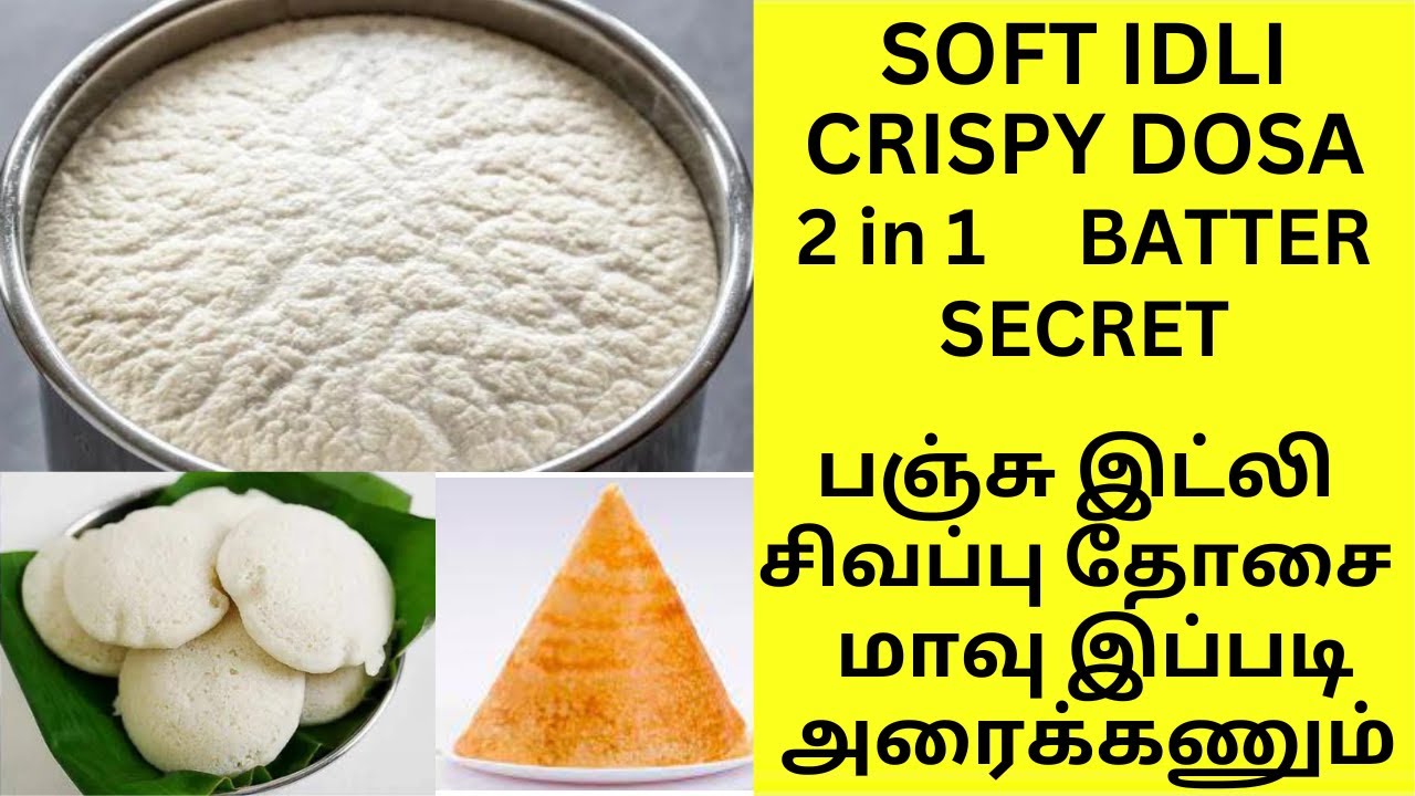 Soft Idli Recipe | soft idli batter recipe in tamil | idli maavu recipe ...