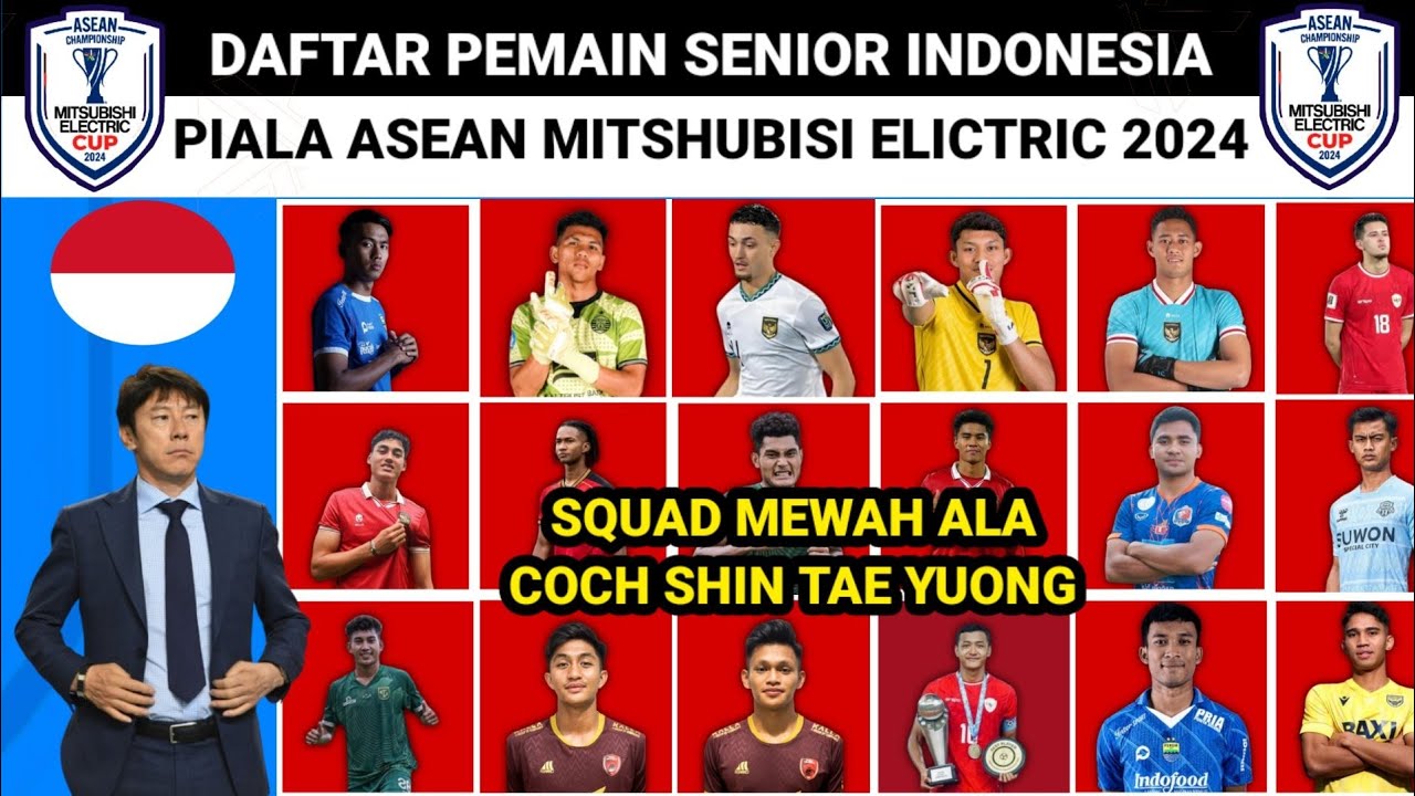 RESMI PIALA AFF 2024 - Daftar Pemain Timnas Indonesia Senior - YouTube
