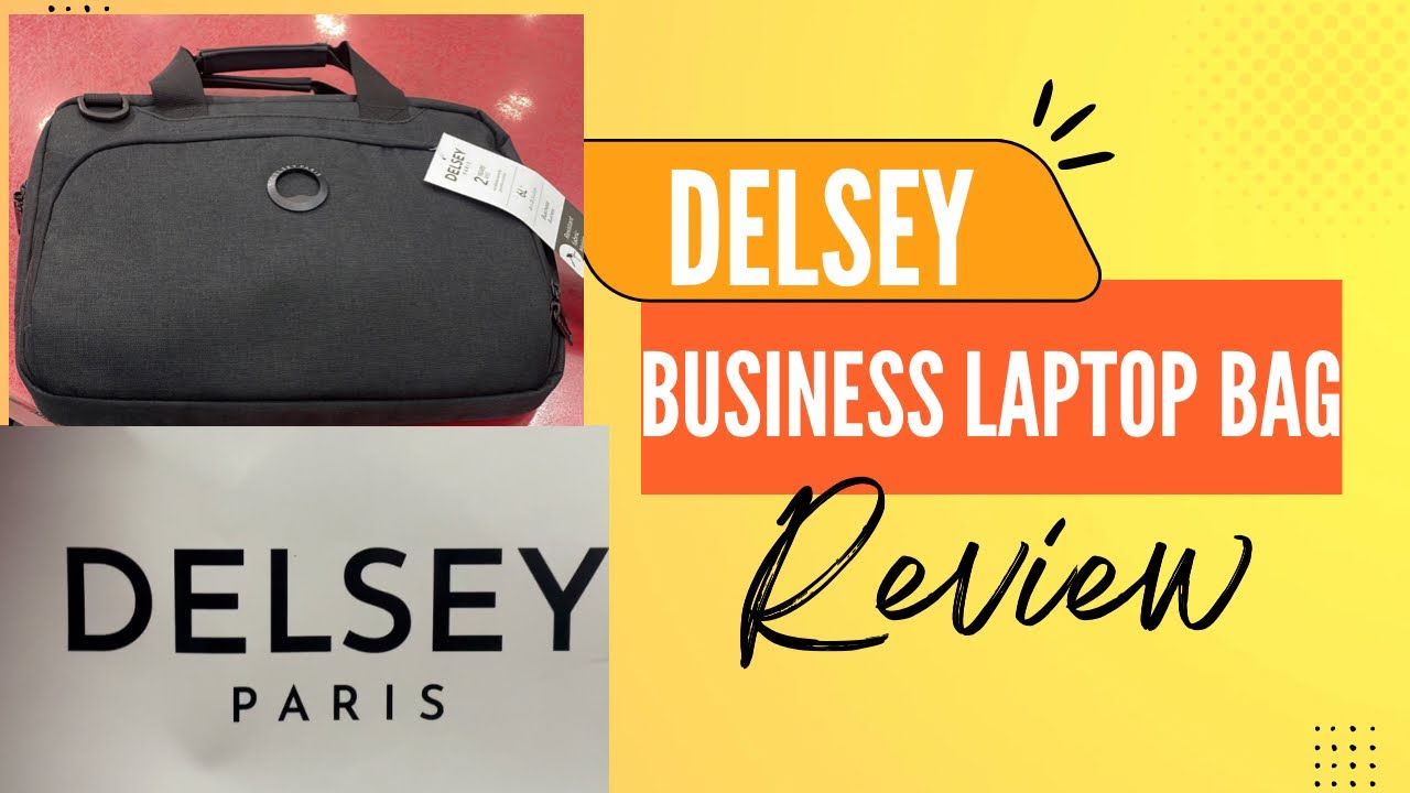 Delsey Business laptop bag review… one of the best - YouTube
