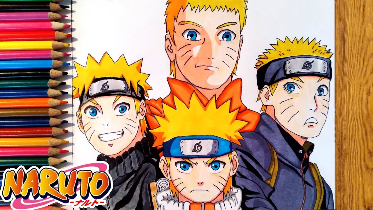 Speed Drawing - Naruto Uzumaki, Evolution | Naruto Shippuden | ナルト ...