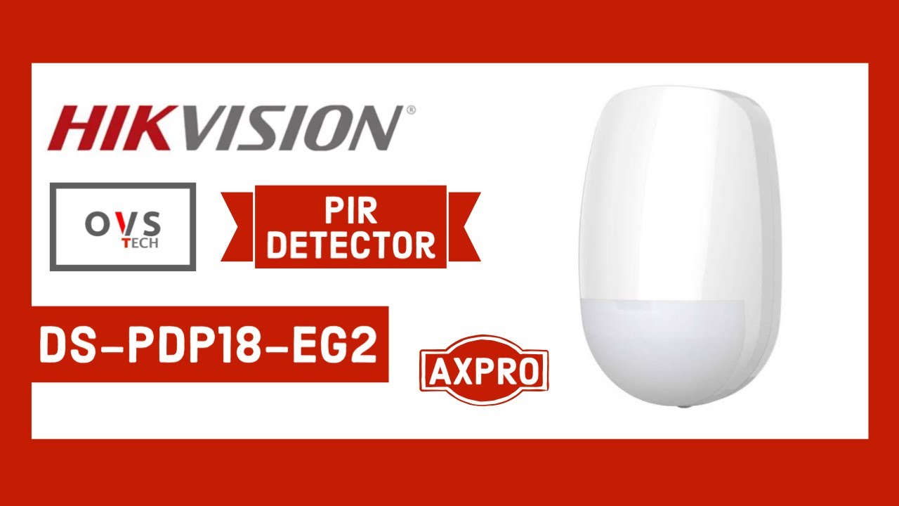 Hikvision PIR Detector AX PRO DS-PDP18-EG2 For Alarm System - YouTube