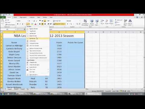 Excel Project 1 - 6th Grade - YouTube