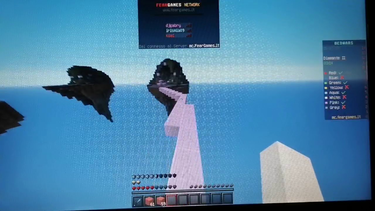 Come sempre, si vincono le bedwars di feargames easy L - YouTube