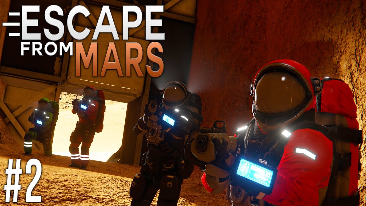 Space Engineers: ESCAPE from MARS! - Ep #2 - Entering the Mine.. - YouTube